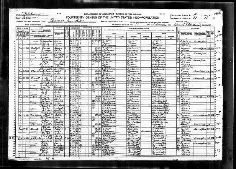 1920 United States Federal Census