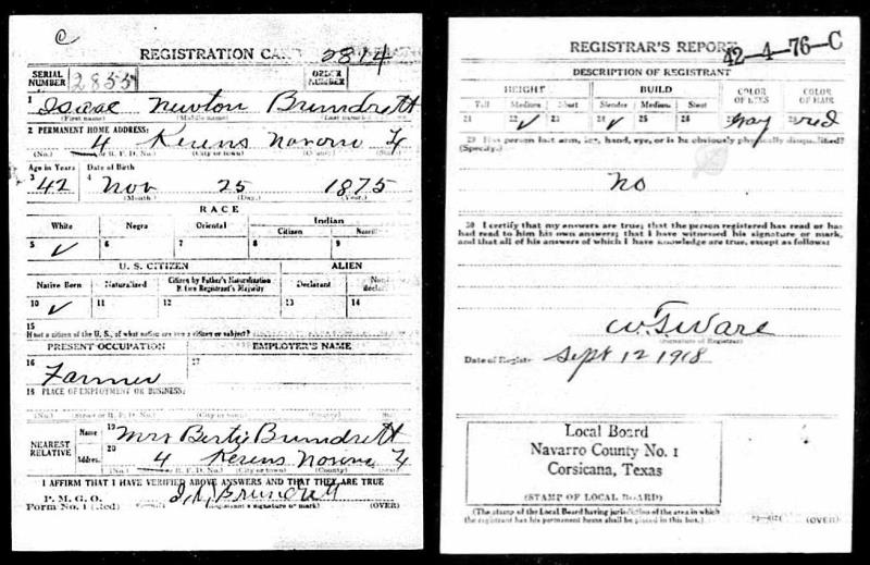 U.S., World War I Draft Registration Cards, 1917-1918