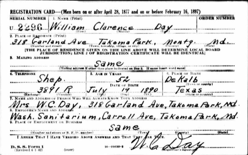 U.S., World War II Draft Registration Cards, 1942