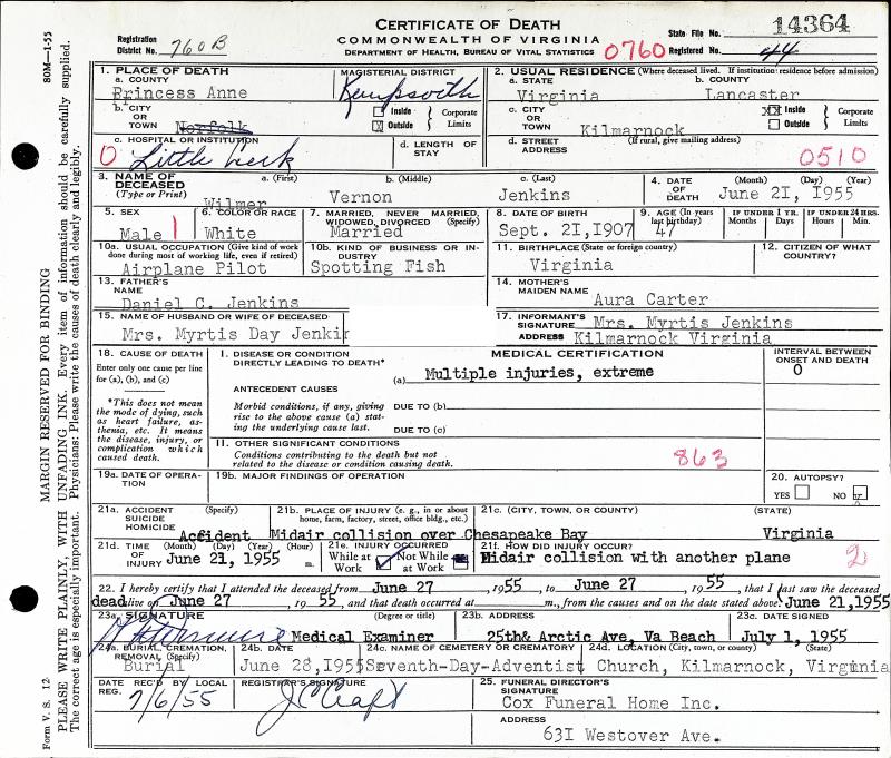 Virginia, Death Records, 1912-2014